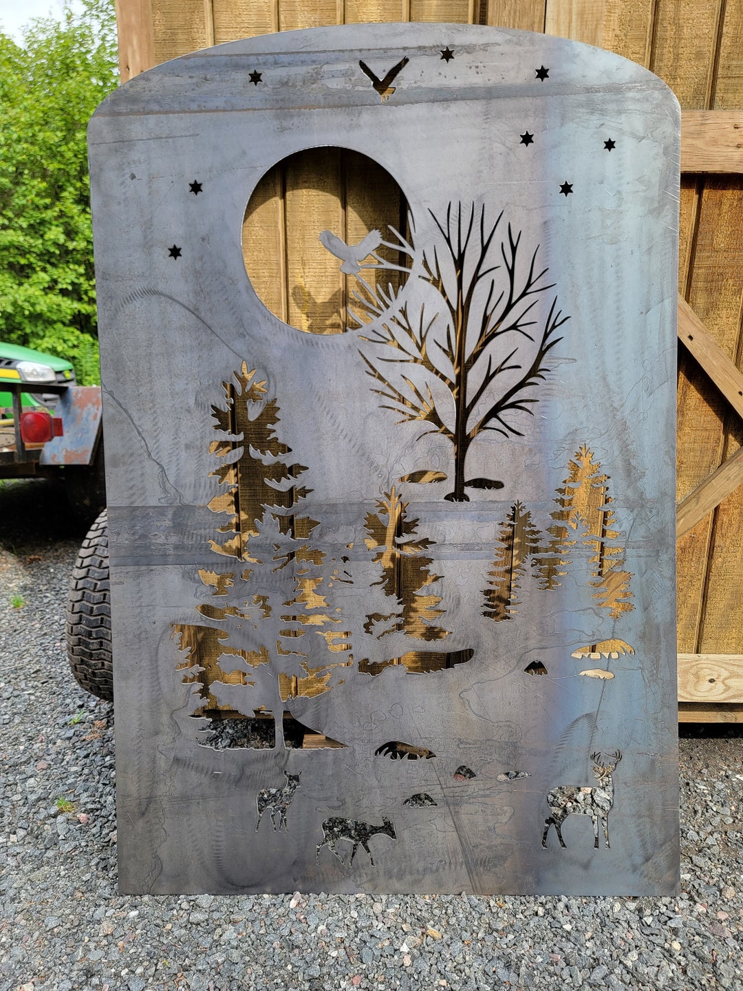 Whitetail Deer Cut File for Plasma Cut Sign, Nature Scene Dxf File for ...