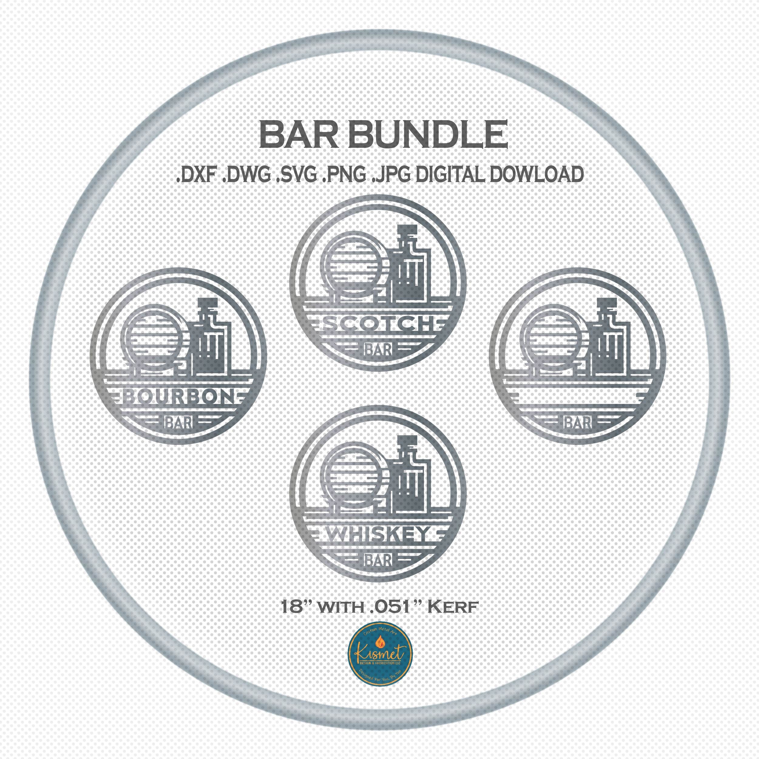 Personalized Bar Sign Cut Files, CNC Plasma Laser Xtool, SVG DXF ...
