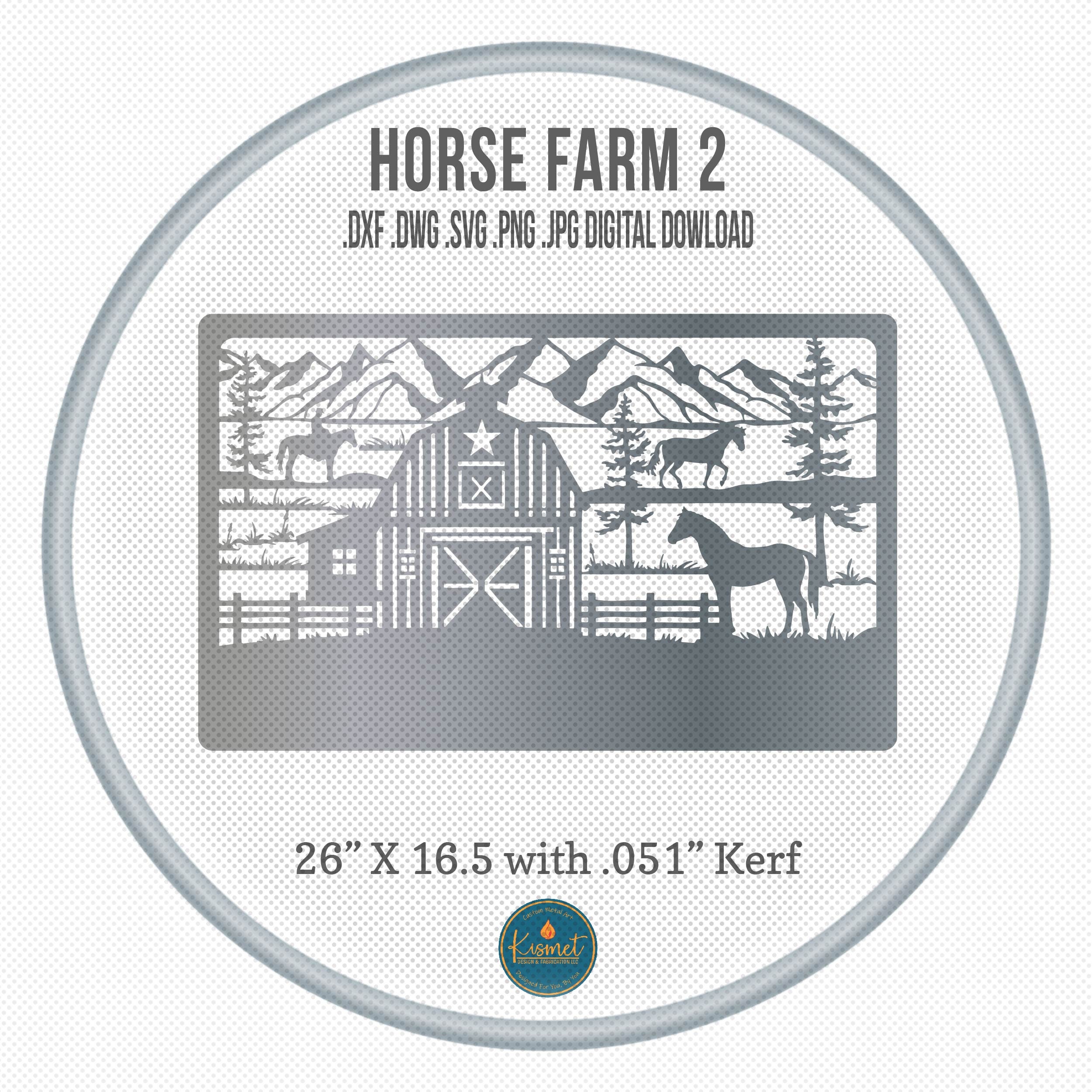 Horse Svg File for Laser Cutting, Horse Farm Sign Dxf File for Cnc ...