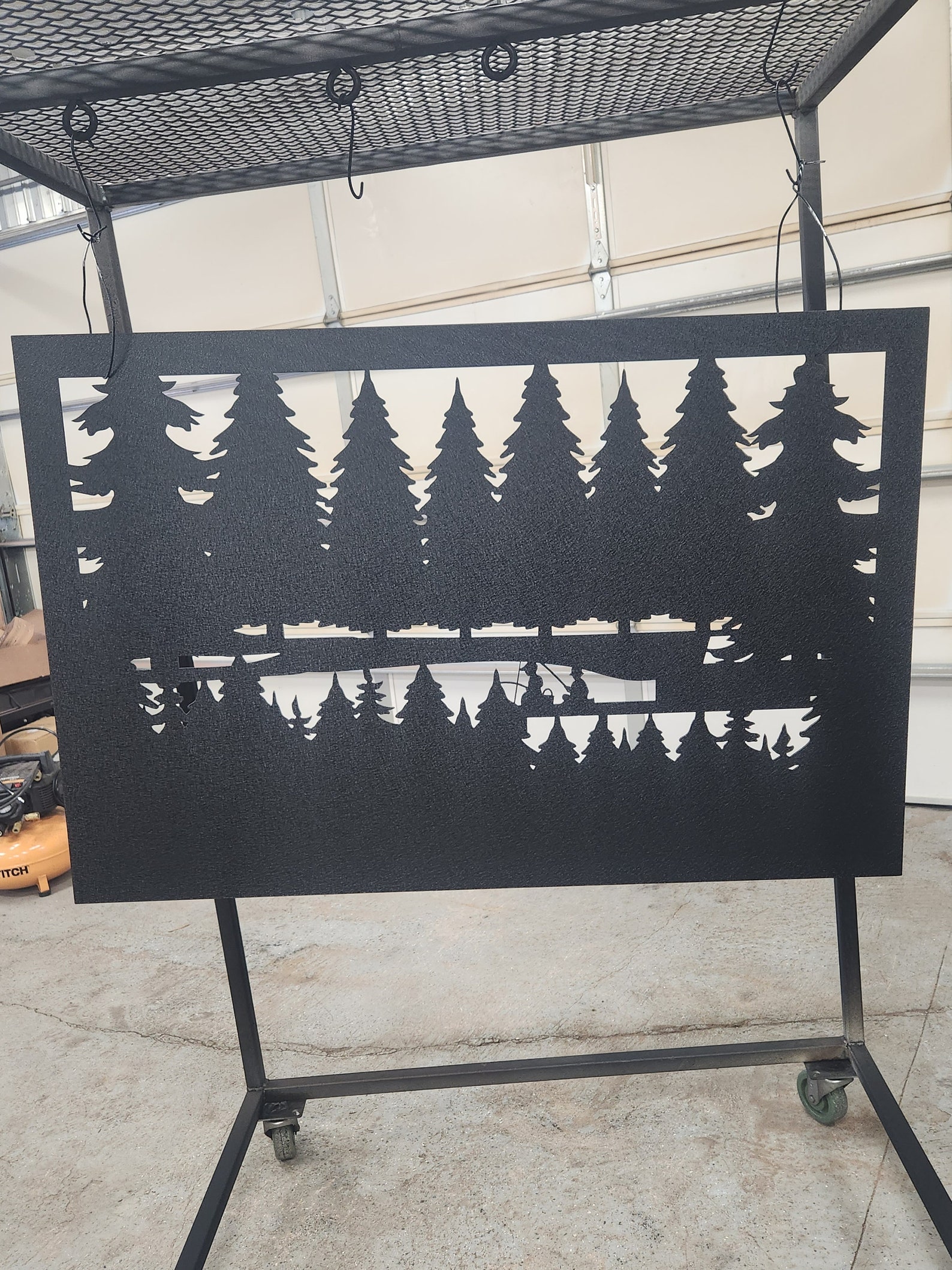 Railing Panel Dxf Files for Cnc Plasma Cutting, Woodland Scene Svg ...