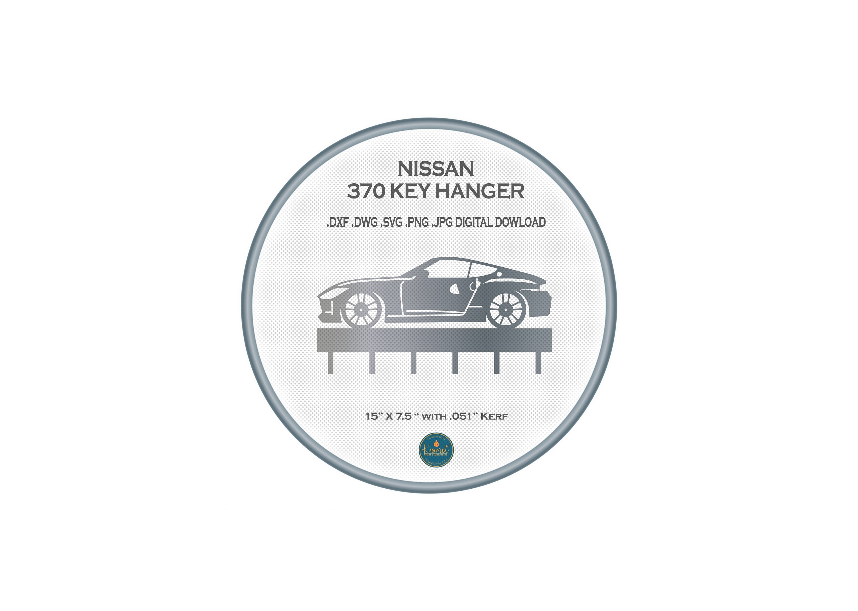 Key Hook Dxf File for Cnc Plasma, Nissan Key Hanger Laser Cut File for ...
