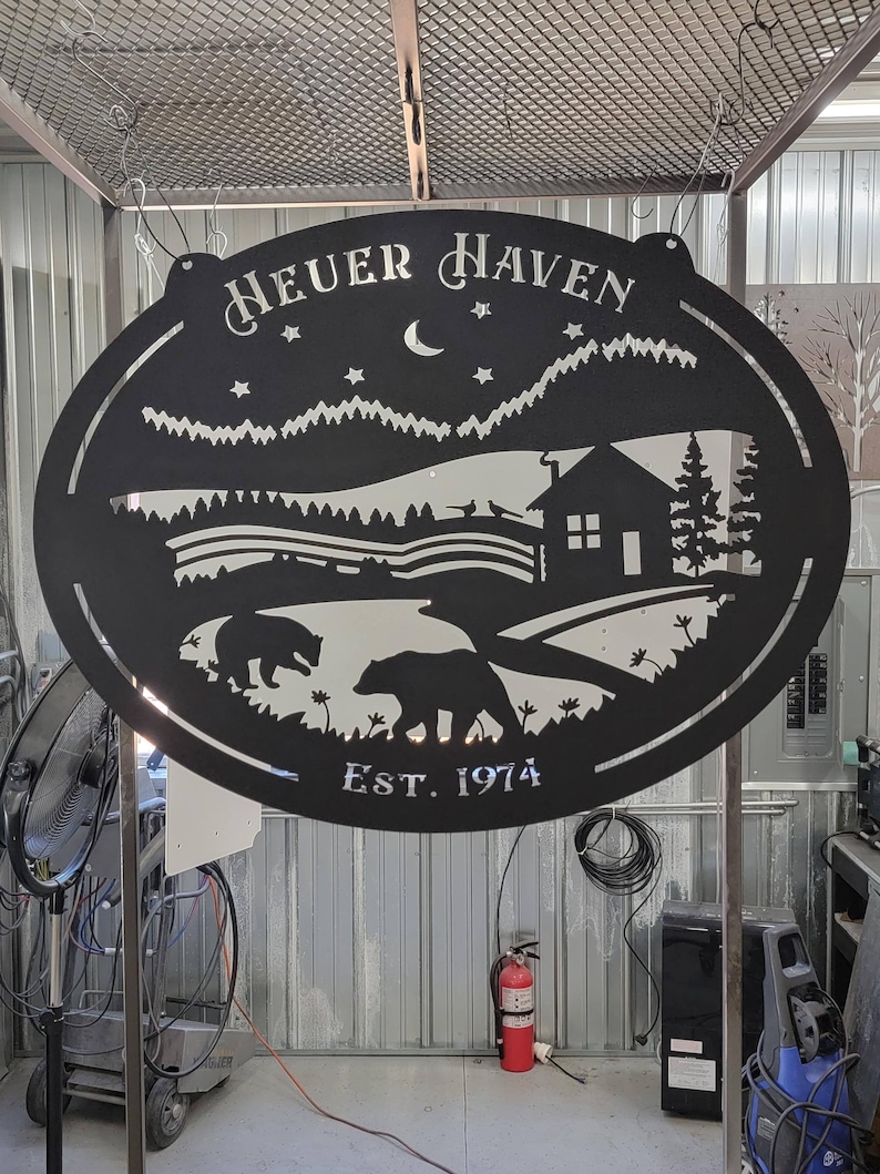 Bear Sign Dxf File for Cnc Plasma Cutter, Driveway Sign Svg File for ...