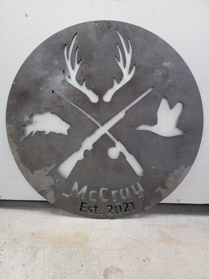 Hunting Sign DXF File, Fish Hunt Sign SVG, CNC Laser Cut Files - Etsy ...