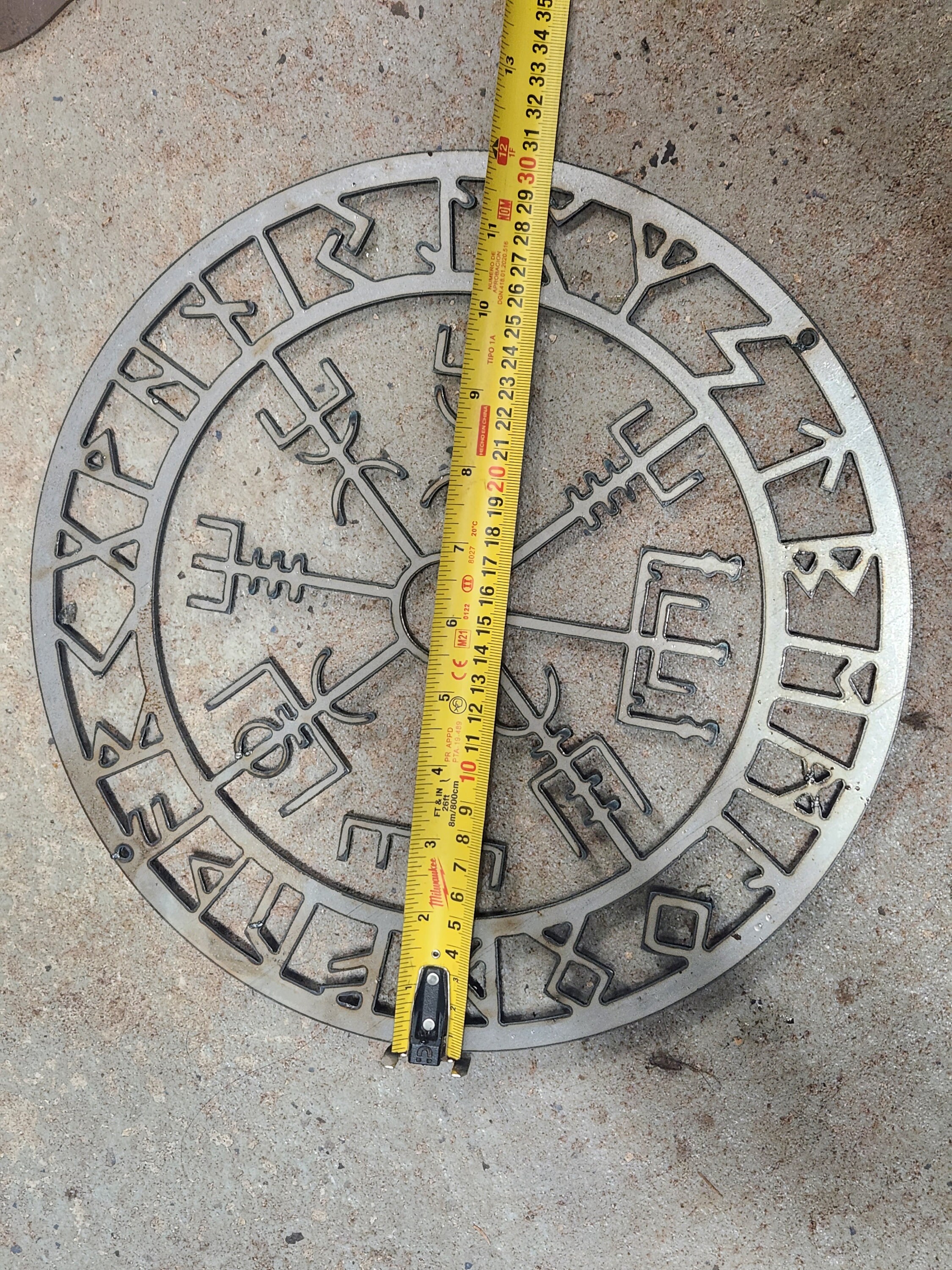 Vegvisir Metal Wall Art Compass Sign Cut Files for CNC Plasma Cutting ...