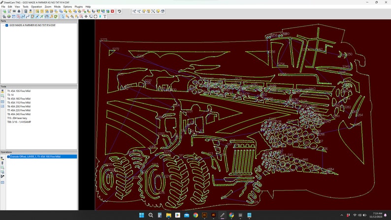 Farm Scene Cnc Plasma Dxf Files for Plasma Cutter, State of Kansas Svg ...