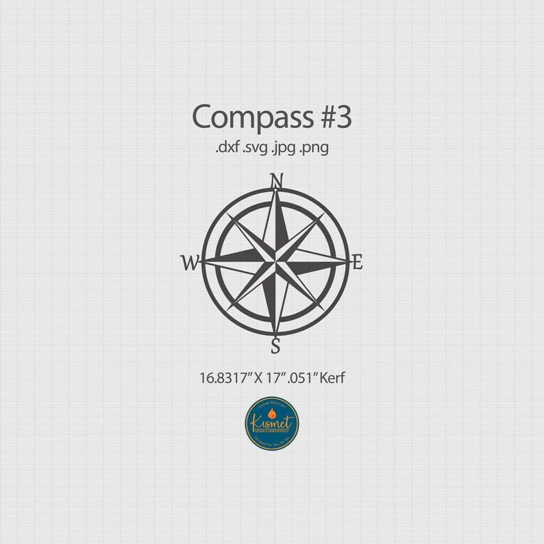 Compass Sign Dxf Files for Cnc Plasma Cutter, Adventure Sign Dxf Cut ...