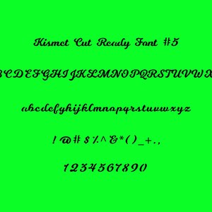 Cursive Font SVG: Stencil Font for CNC Plasma, Cricut (digital Download ...