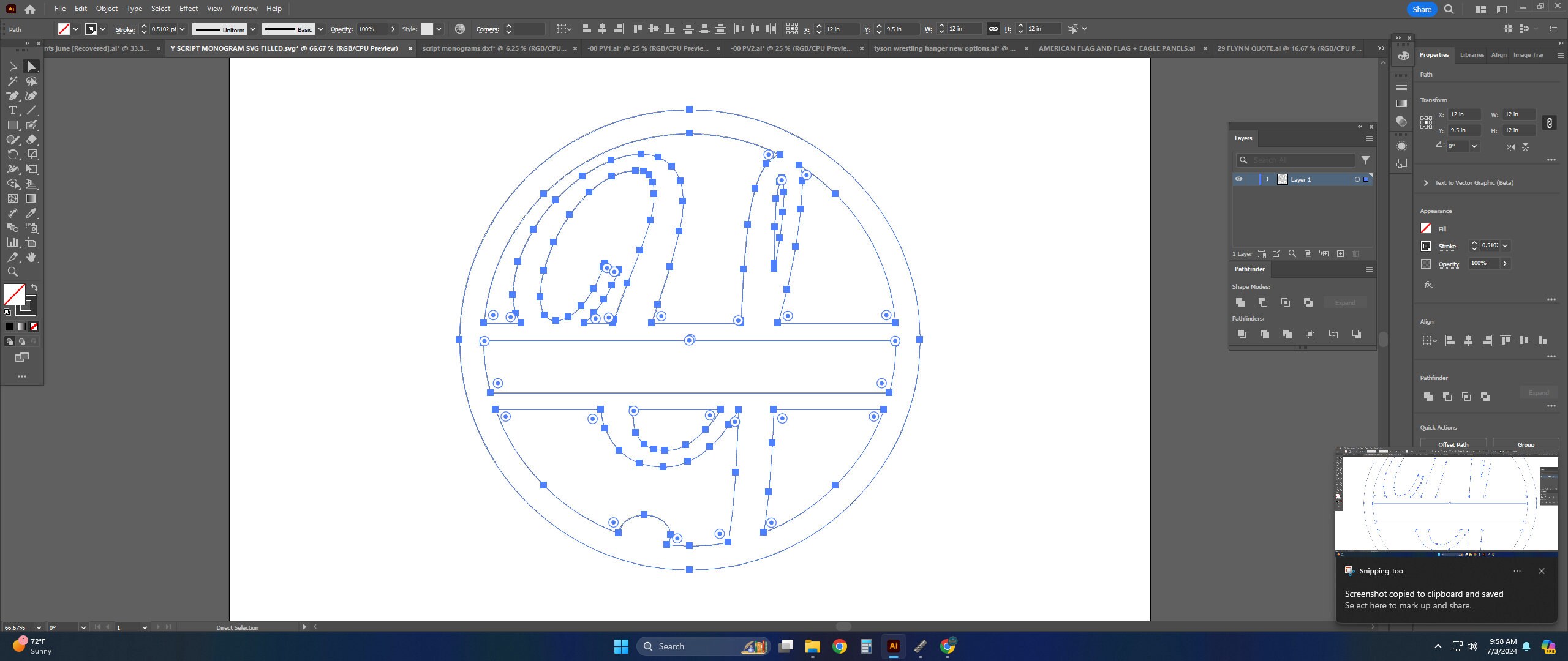 Y Split Letter Monogram SVG, Laser Cut Files, CNC Plasma DXF, Xtool Png ...