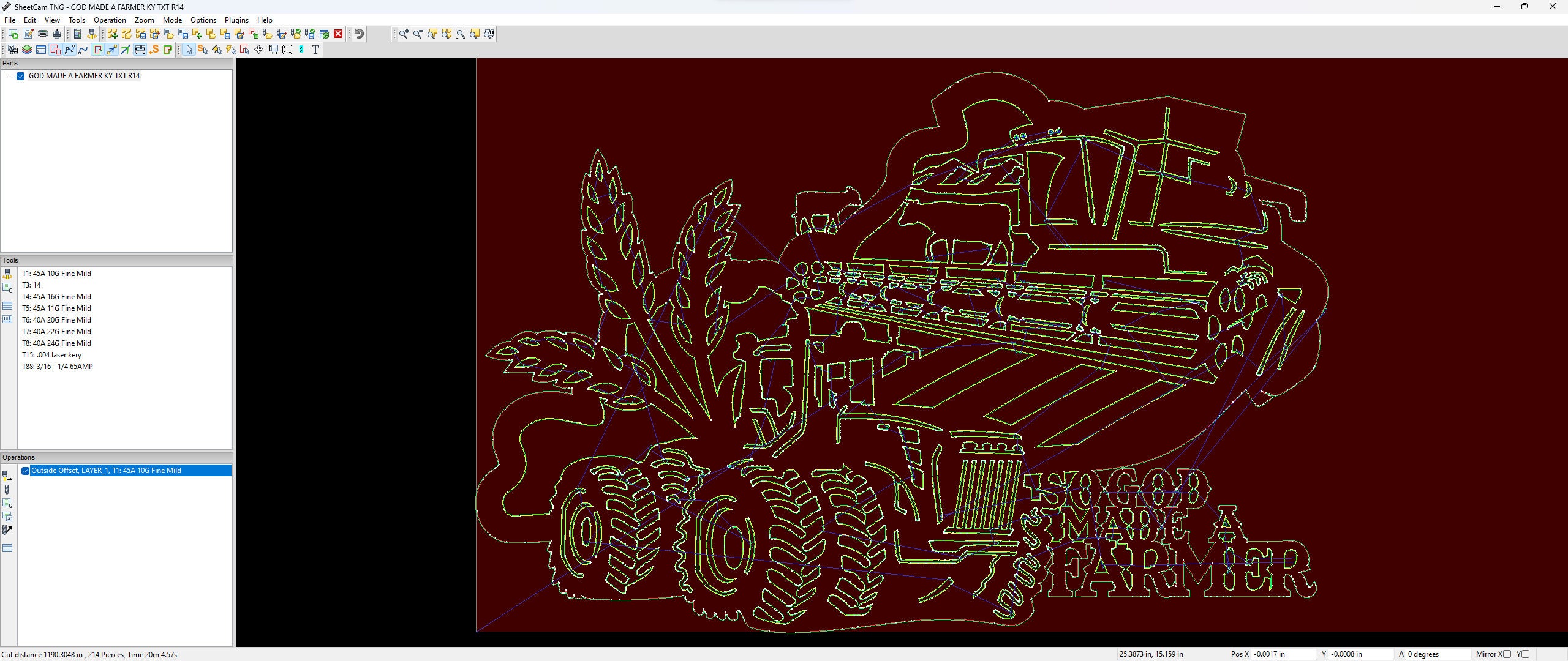 So God Made a Farmer Sign Dxf Files for Plasma Cutter, Custom Farm Sign ...
