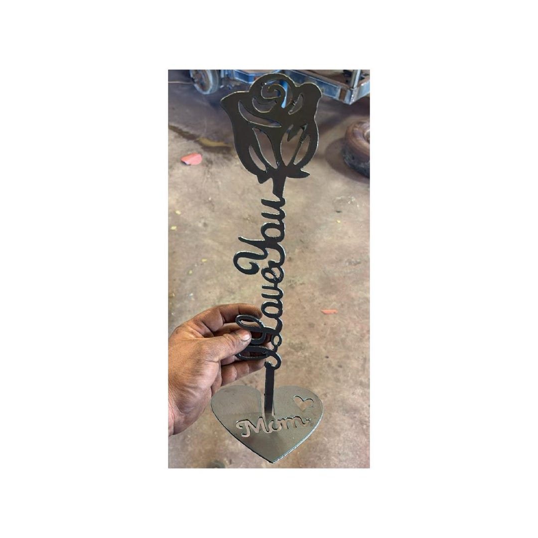 Metal Forever Rose SVG - DXF File, CNC Plasma, Laser Cutting, Waterjet ...