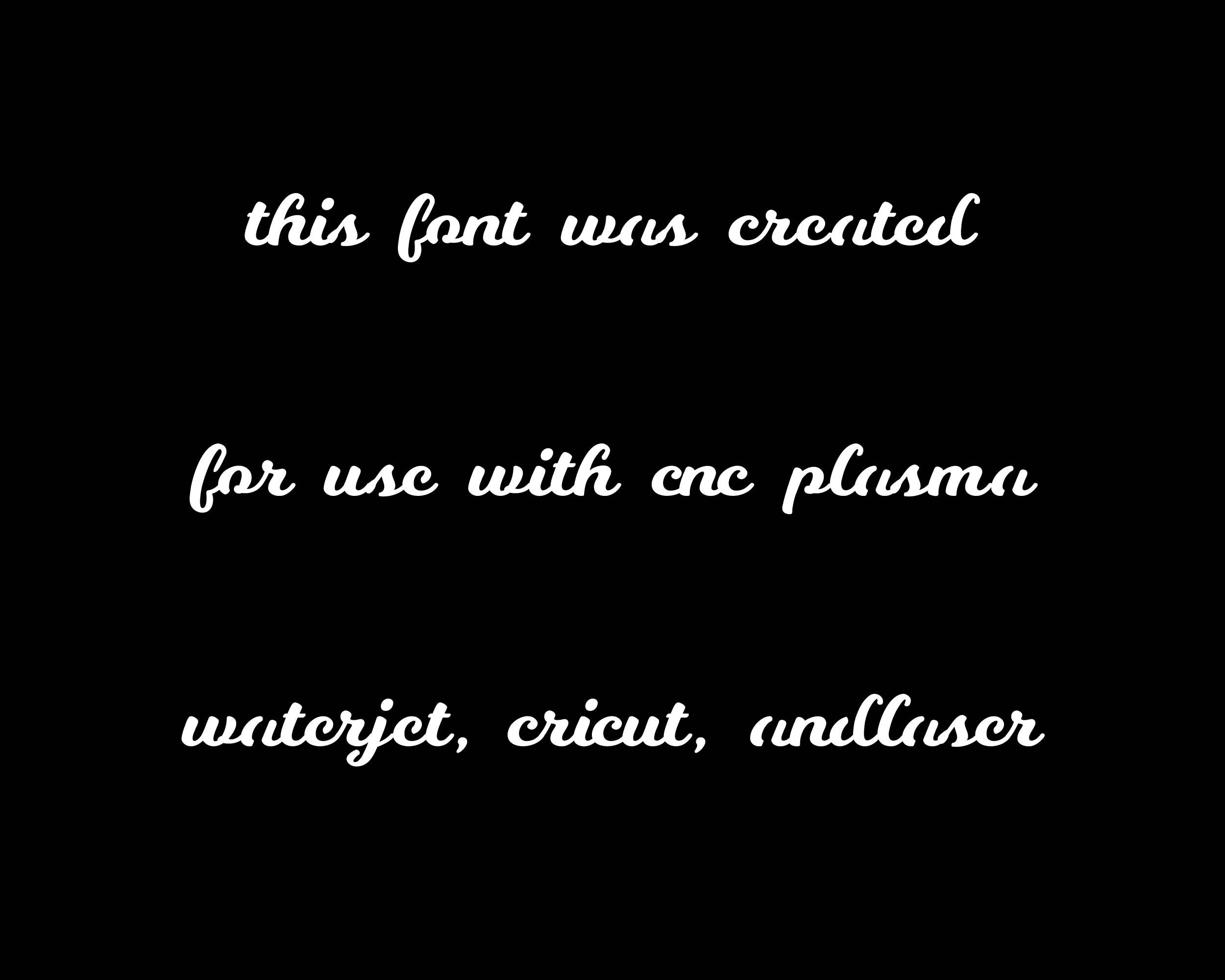 Font Svg Files for Cnc, Script Font Ttf Digital Download, Stencil Font ...