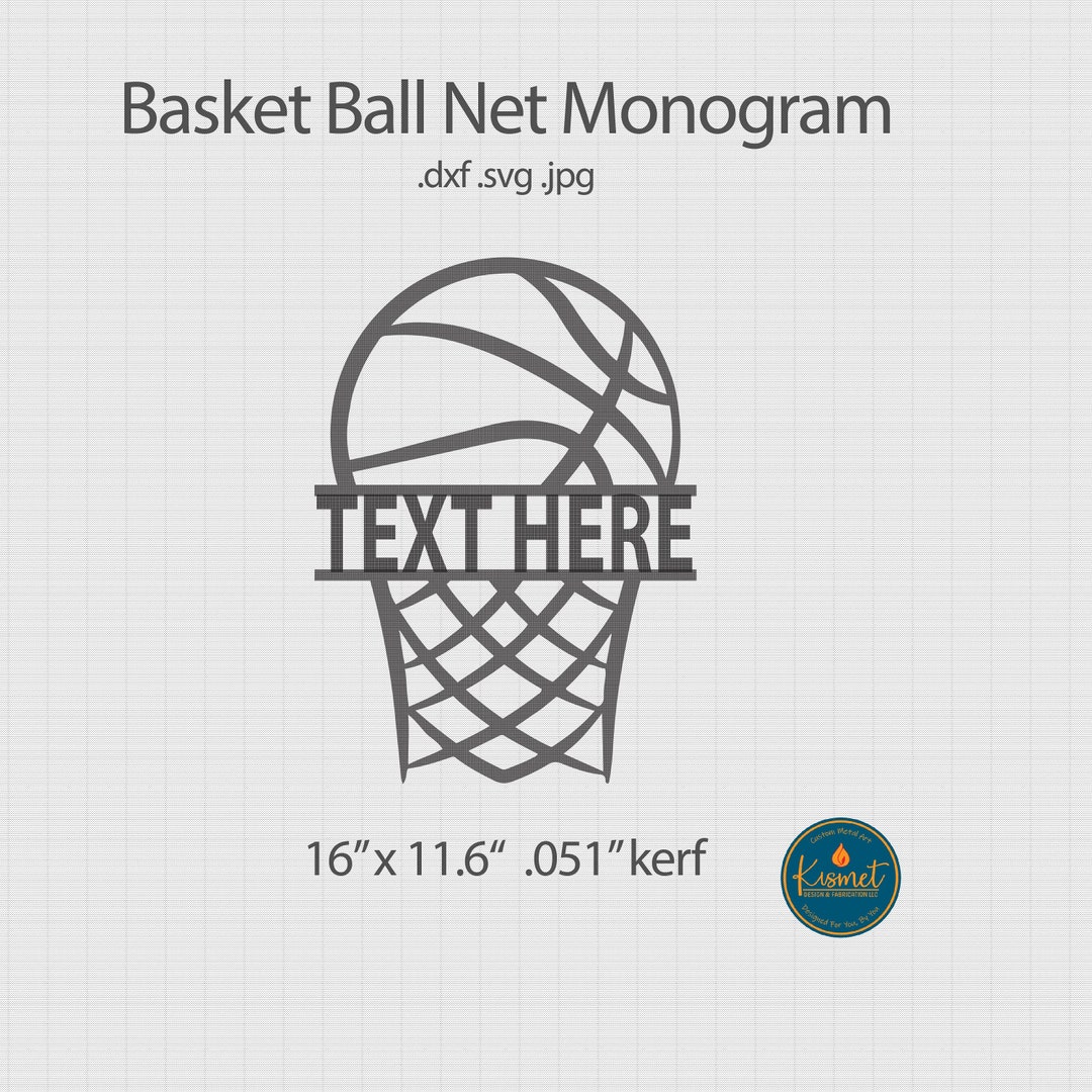 Personalized Basketball Dxf File for Cnc Plasma Cutting, Custom ...