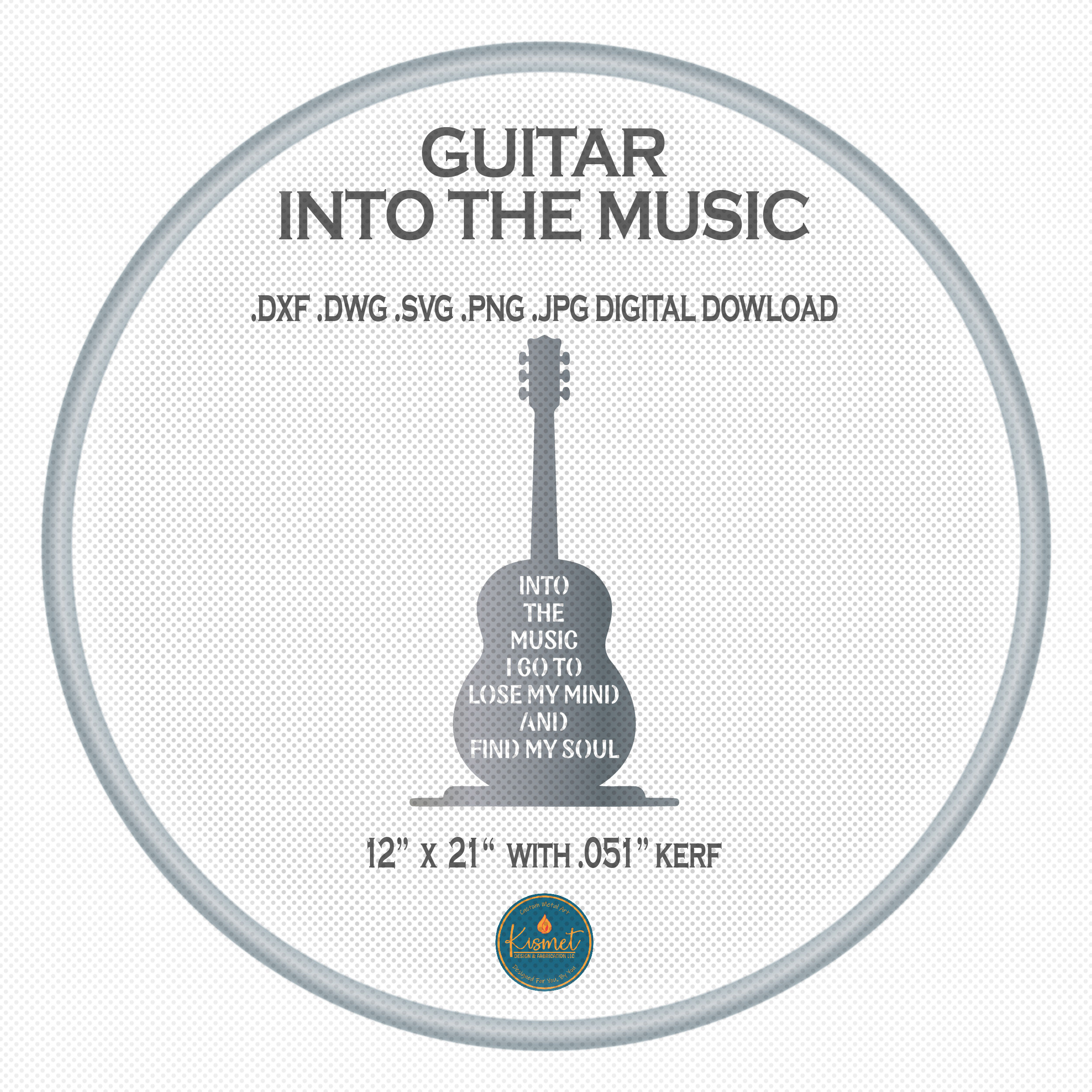 Guitar Dxf Plasma Cutting File for Cnc, Music Svg Laser Cut File for Guitar Wall Art, Into the ...
