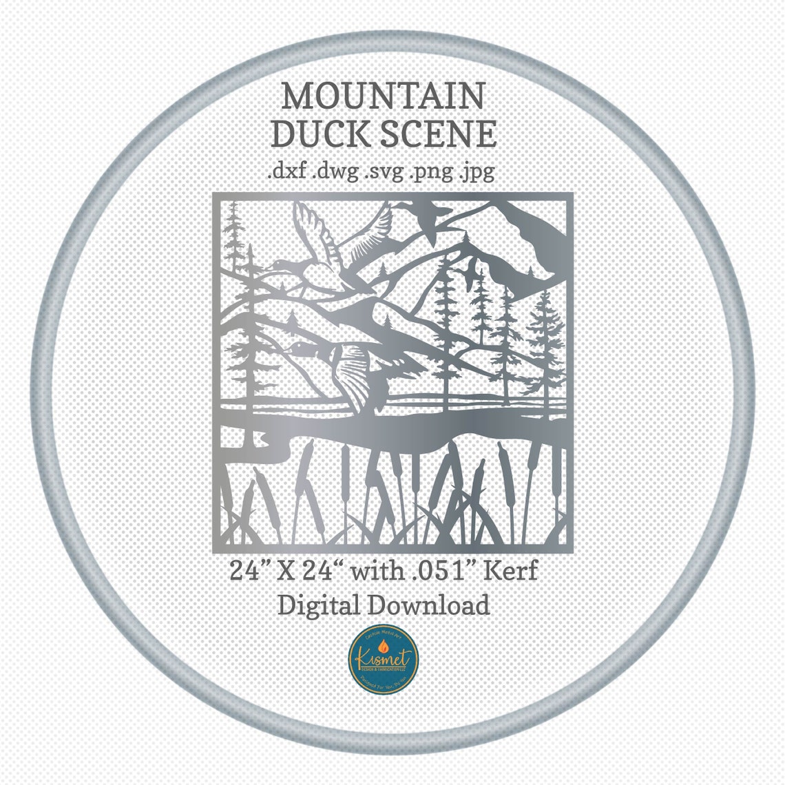 Duck Dxf File for Cnc Plasma Cut Sign, Duck Scene Svg File for Laser ...