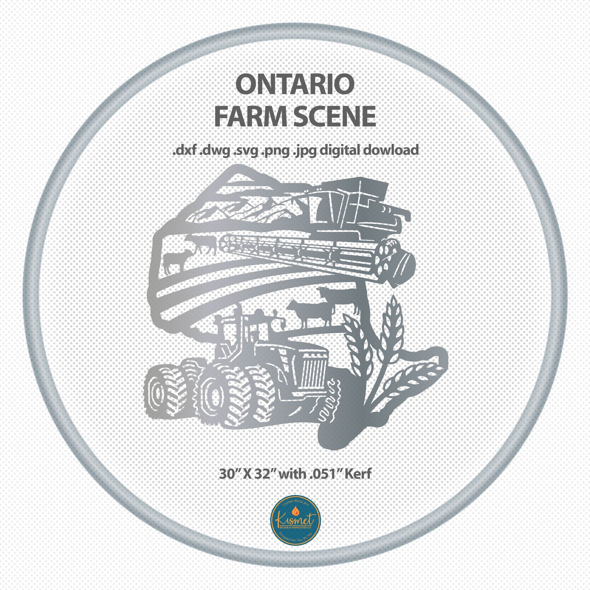 So God Made a Farmer Laser Cutting Files for Cnc, Farm Scene Svg File ...