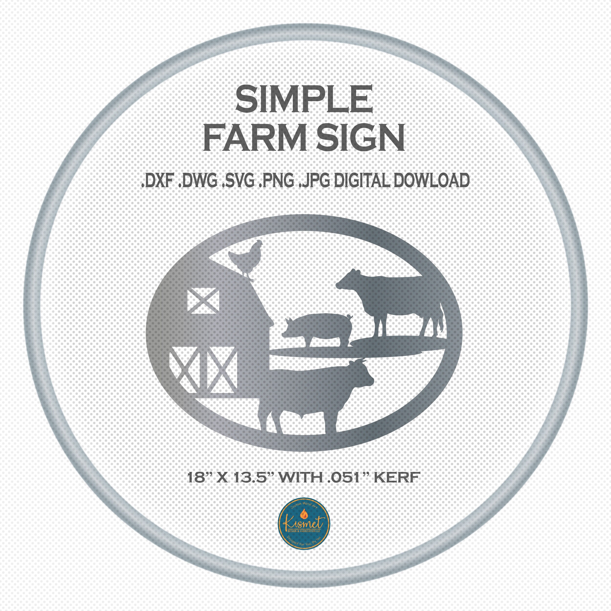 Farm Animals Yard Sign Dxf Cut Files for Laser, Personalized Farm Sign ...