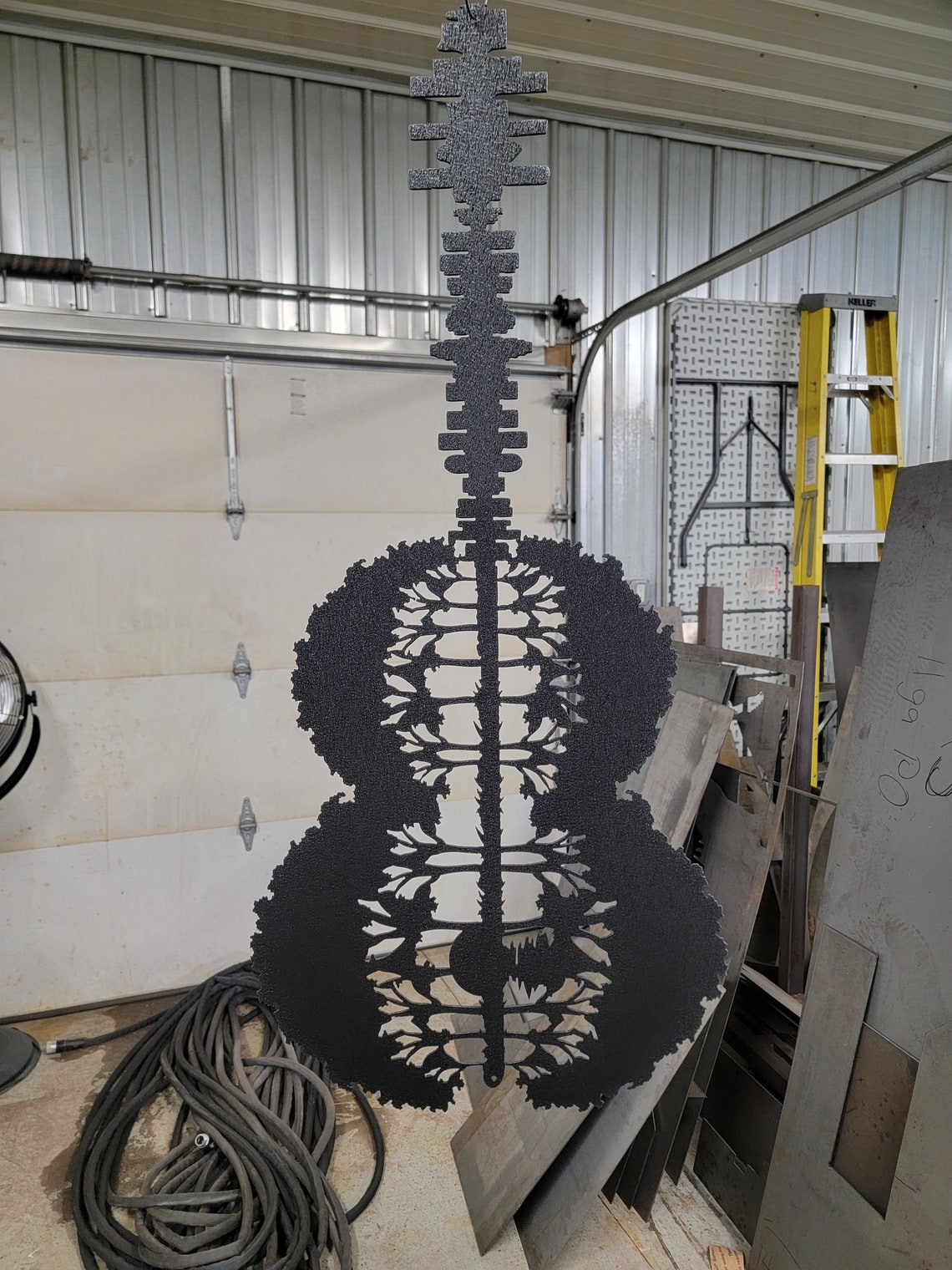 Guitar Dxf Files for Plasma, Music Wall Art Plasma Cut Files, Sunset ...