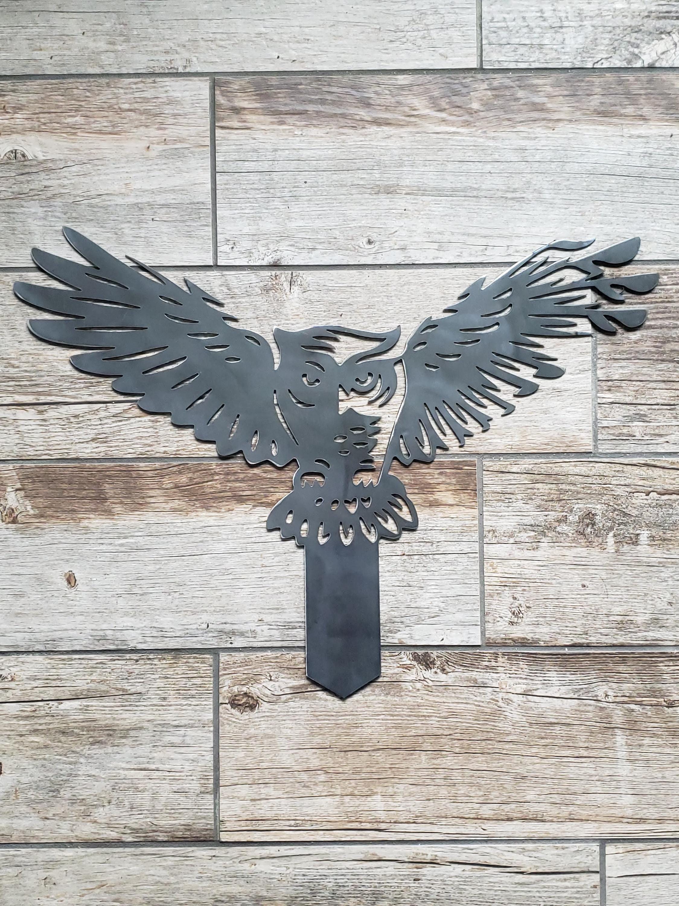 Garden Stake Dxf File for Cnc Plasma Table, Garden Owl Svg File for ...