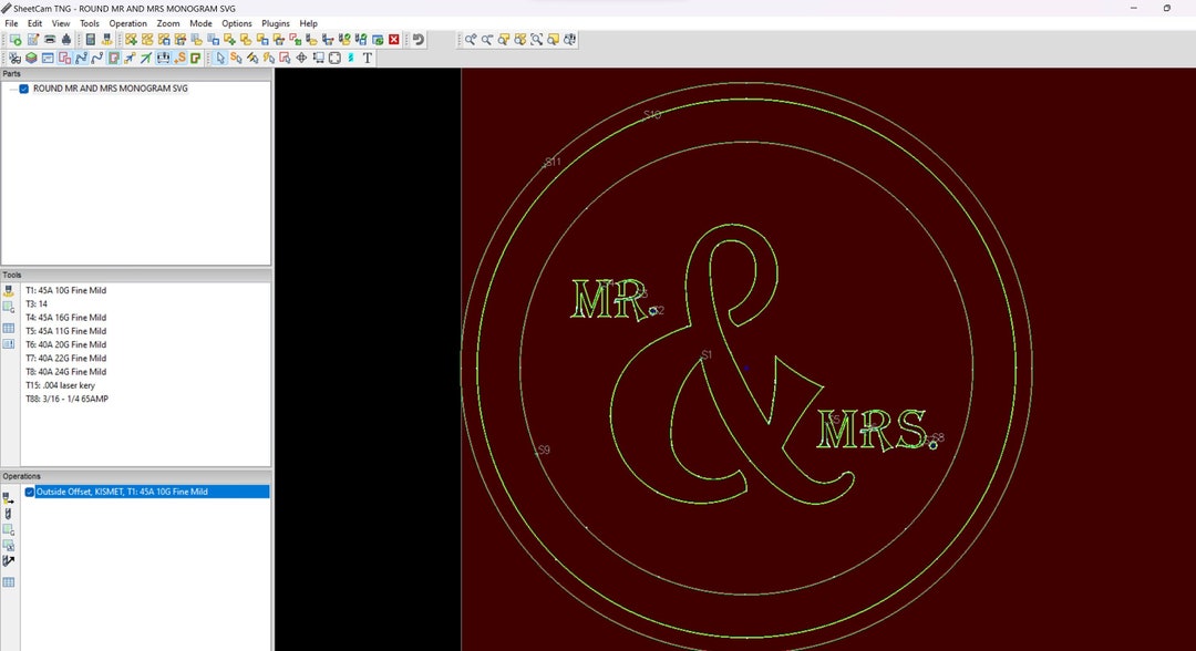 Personalized Wedding Dxf File for Cnc Plasma, Monogram Mr Mrs SVG Cut ...