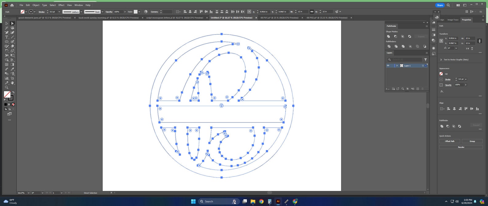 Split Letter Monogram Svg Files for Laser Cut Signs, Letter B Monogram ...