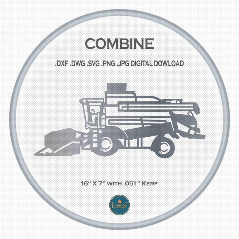 Combine Dxf for Cnc Plasma Cutting, Farm Tractor Cut File for Laser ...