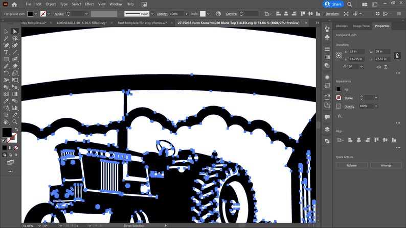 Farm Scene DXF File for Plasma Cutting Personalized Farm SVG - Etsy ...