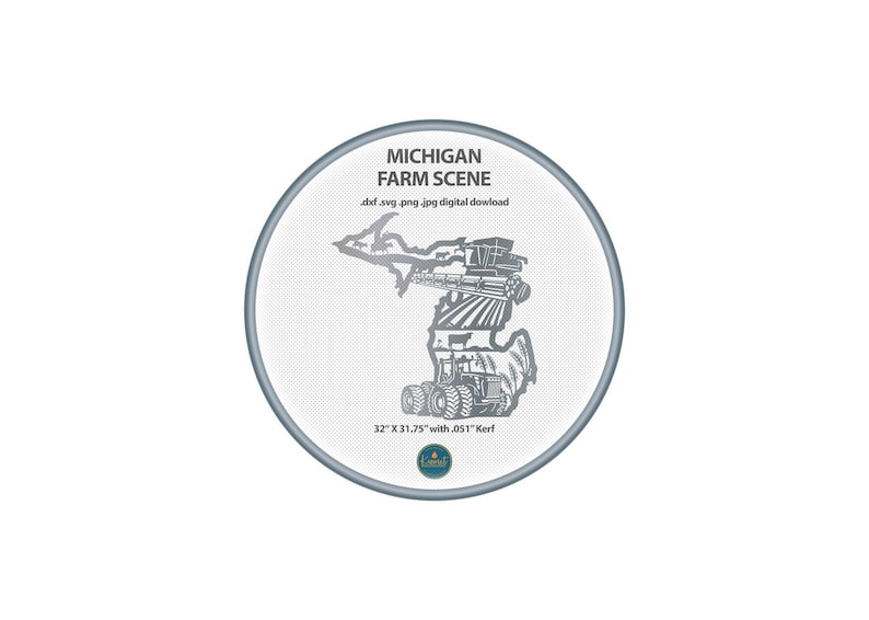Michigan Farm Sign DXF SVG File, Laser Cut Files, CNC Plasma, Xtool ...