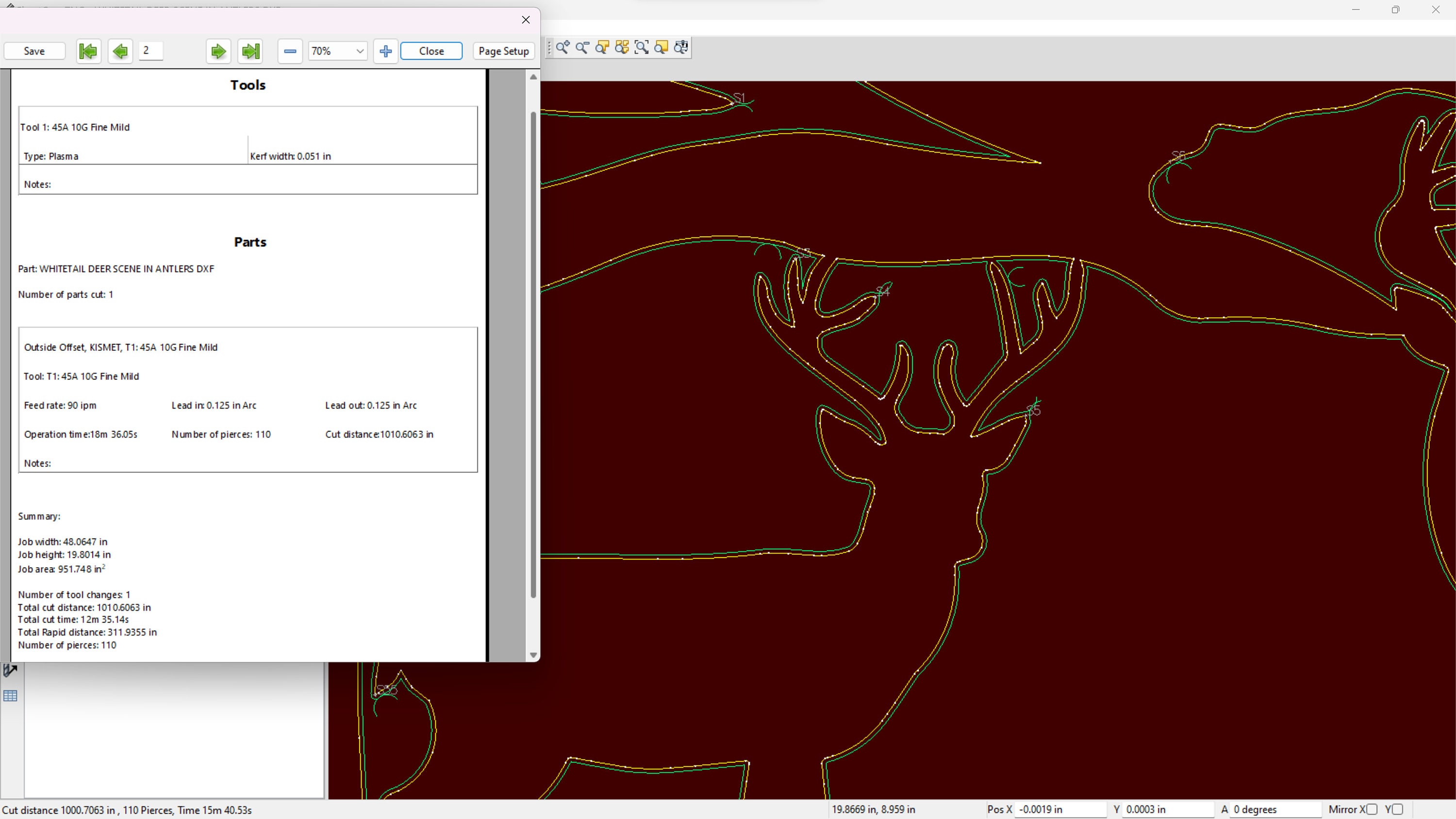 Personalized Whitetail Deer Dxf File for Cnc Plasma, Hunting Dxf Cut ...
