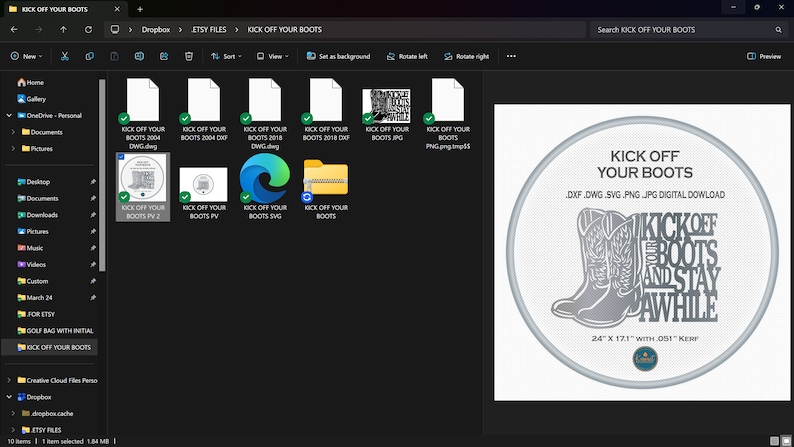 Cowboy Boots Cut File for Plasma Cut Western Decor, Cowboy Sign Laser ...