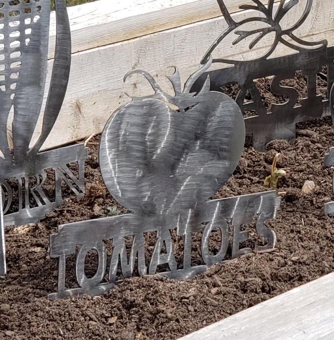 Tomato Garden Stake DXF SVG: CNC Plasma Laser Cut File (digital ...
