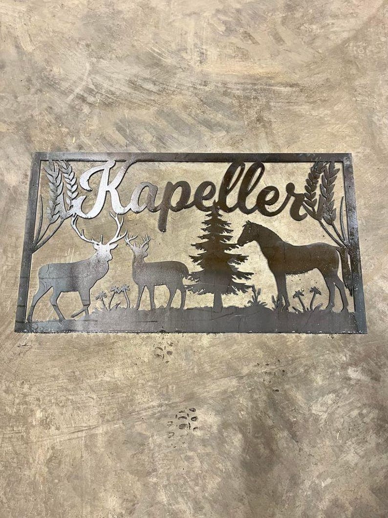 Personalized Whitetail Deer Dxf File for Cnc Plasma, Horse Dxf Cut ...