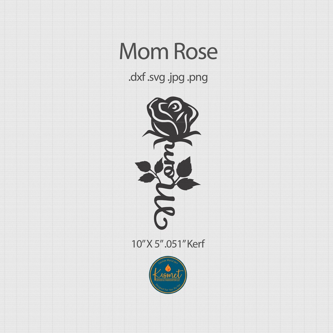 Mothers Day Dxf File for Plasma Cutting, Mom Wall Art Plasma Cut File ...