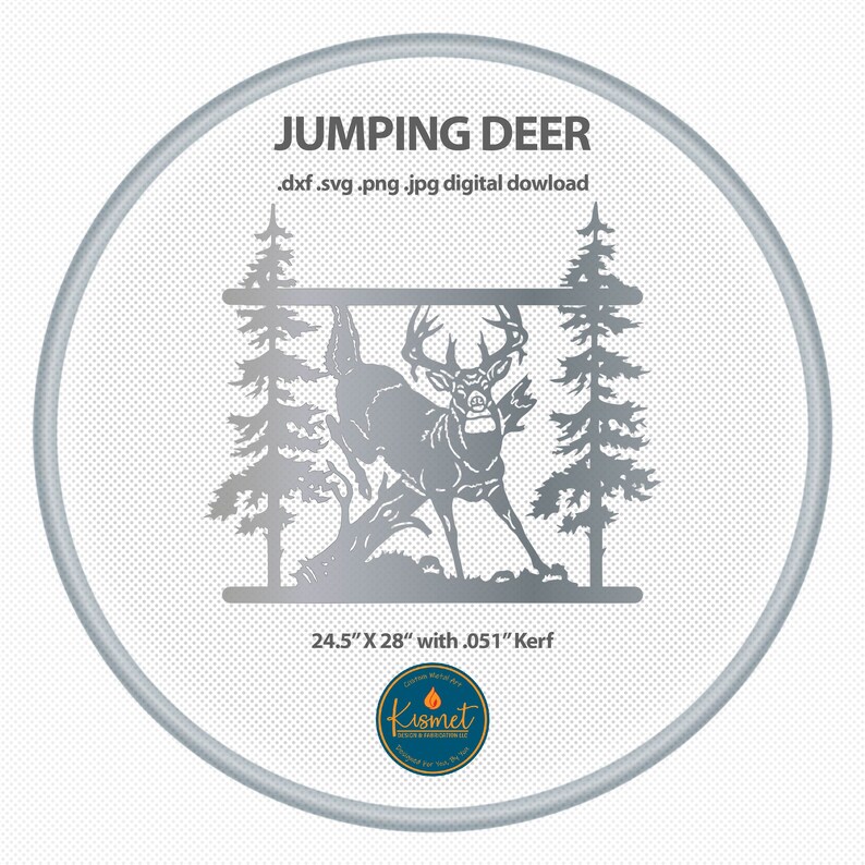 Personalized Deer Metal Sign Dxf Files for Plasma Cutter, Monogram Deer ...