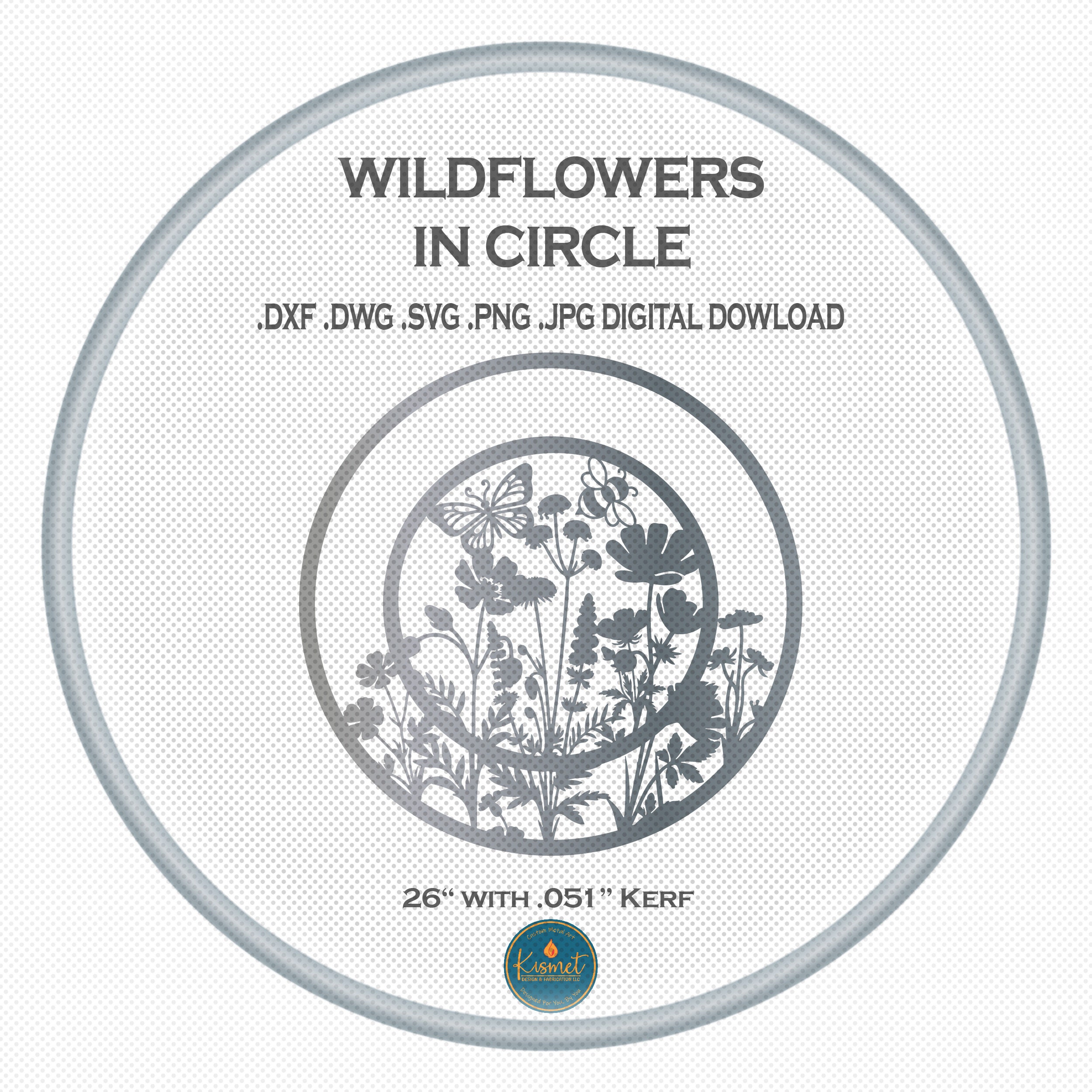 Wildflower Sign Svg File for Cnc Plasma Cutting, Personalized Flower ...