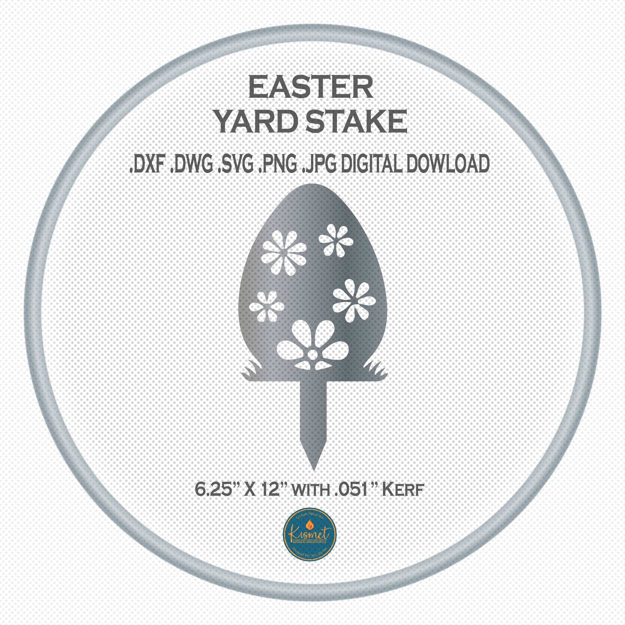 Easter Lawn Decor Dxf File for Cnc Plasma Cutting Yard Signs, Easter ...
