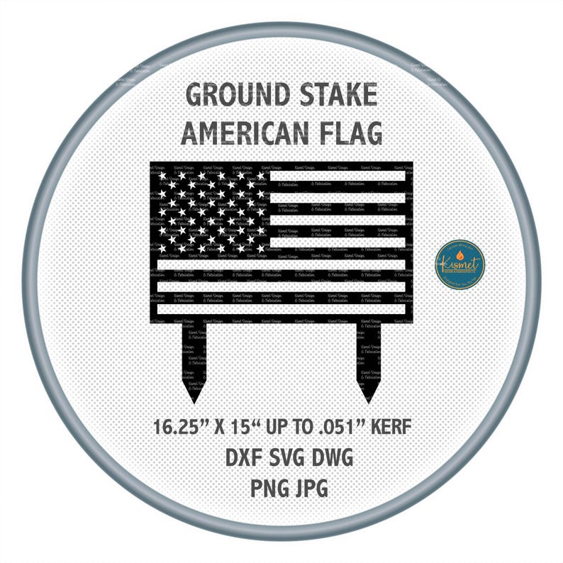 American Flag Plasma Dxf Files for Cnc Plasma, Garden Stake Cut Files ...