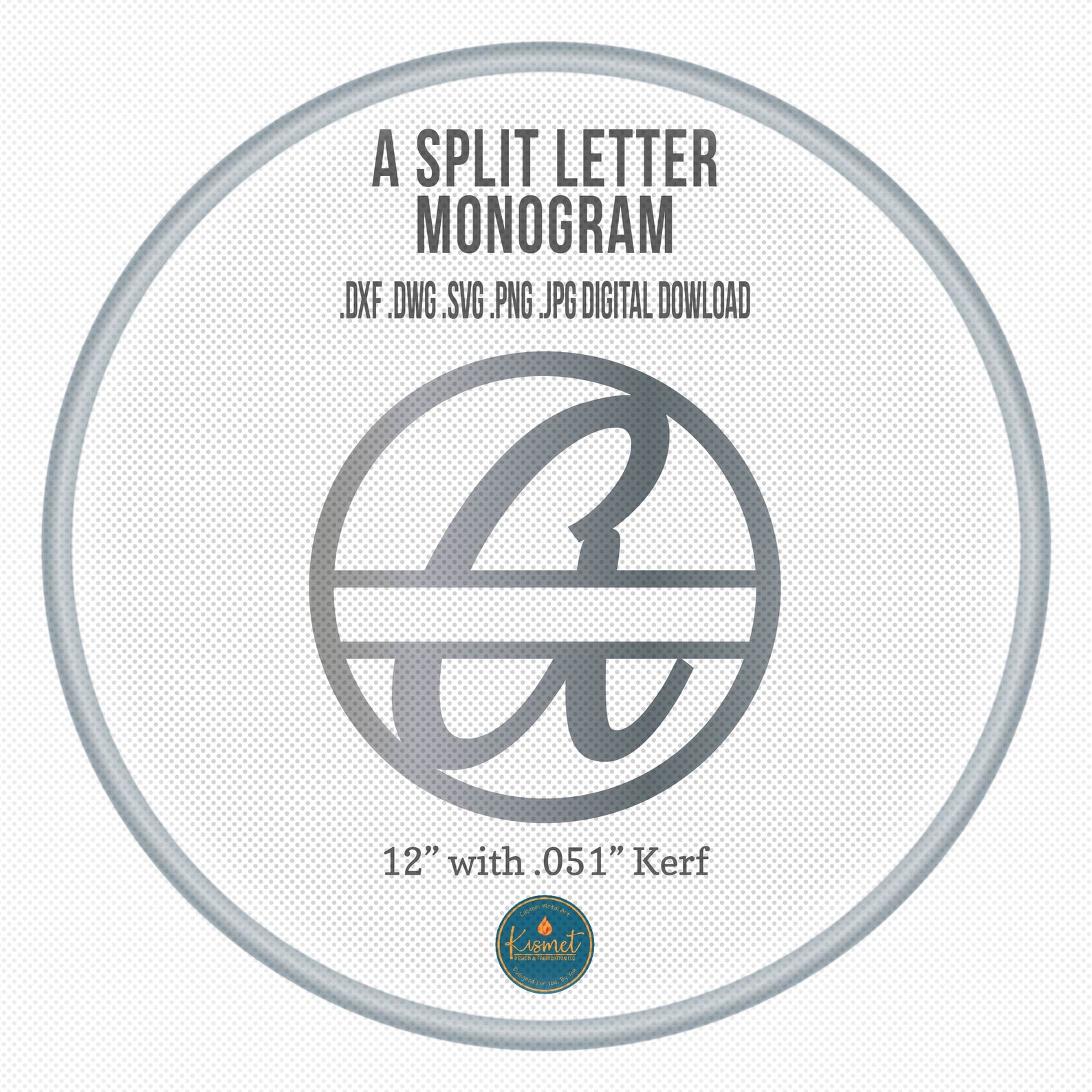 Split Letter A Monogram SVG, Laser Cut File, CNC Plasma DXF, Xtool ...