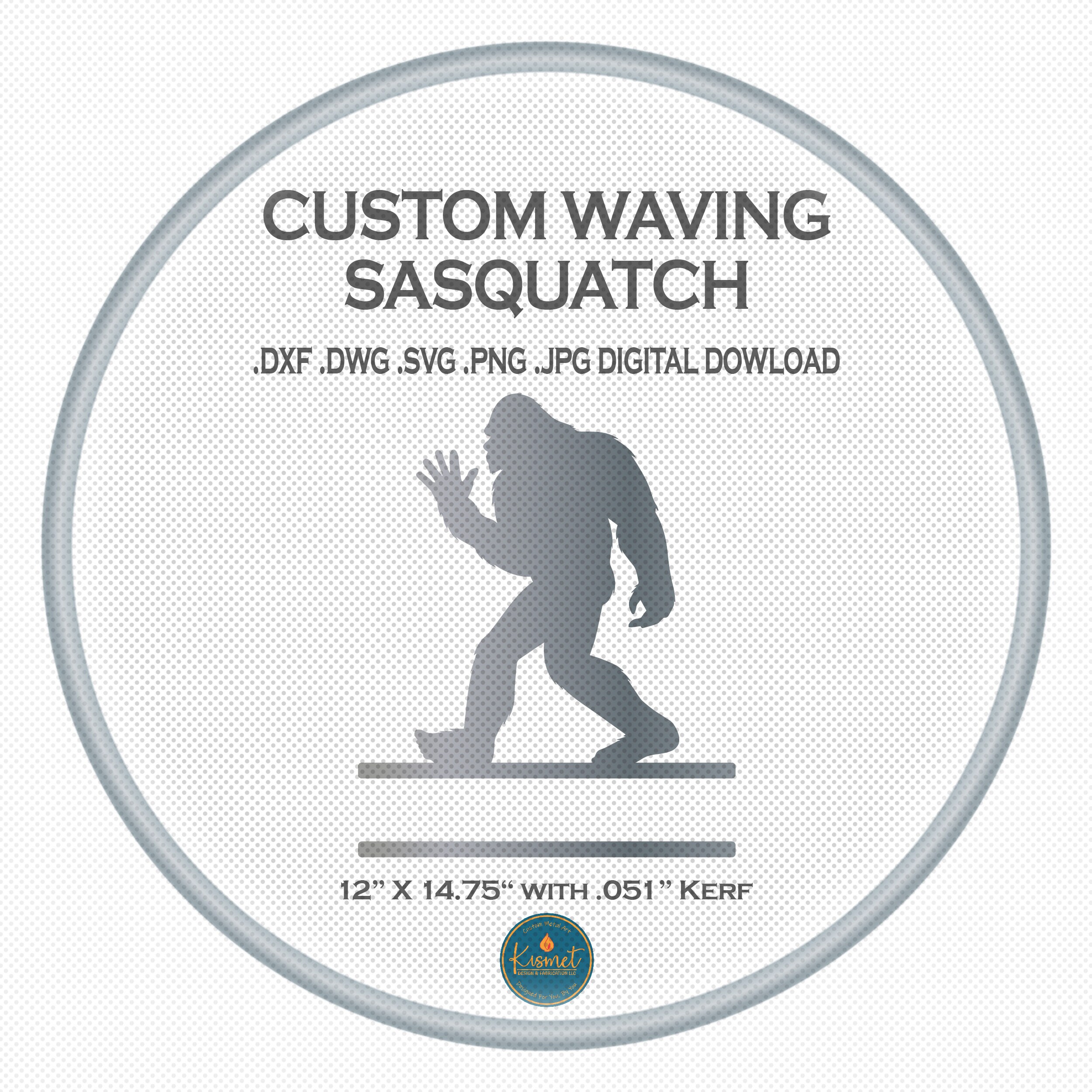 Sasquatch Dxf File for Cnc Plasma Cutting, Bigfoot Svg File for Laser ...