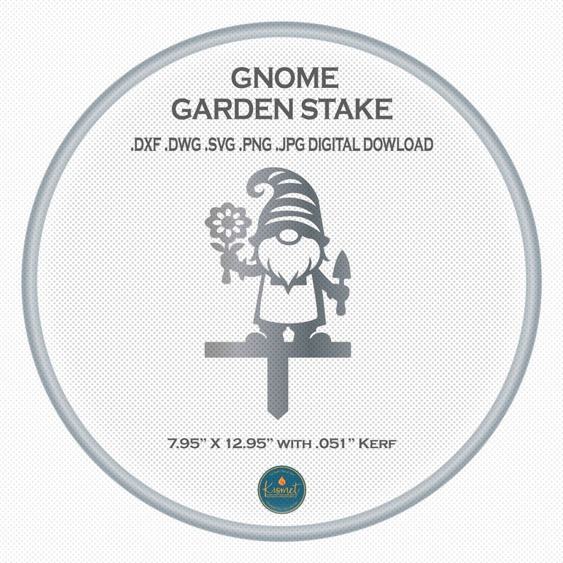 Gnome Cut File for Cnc Plasma Cutter, Garden Gnome Dxf File for Plasma ...