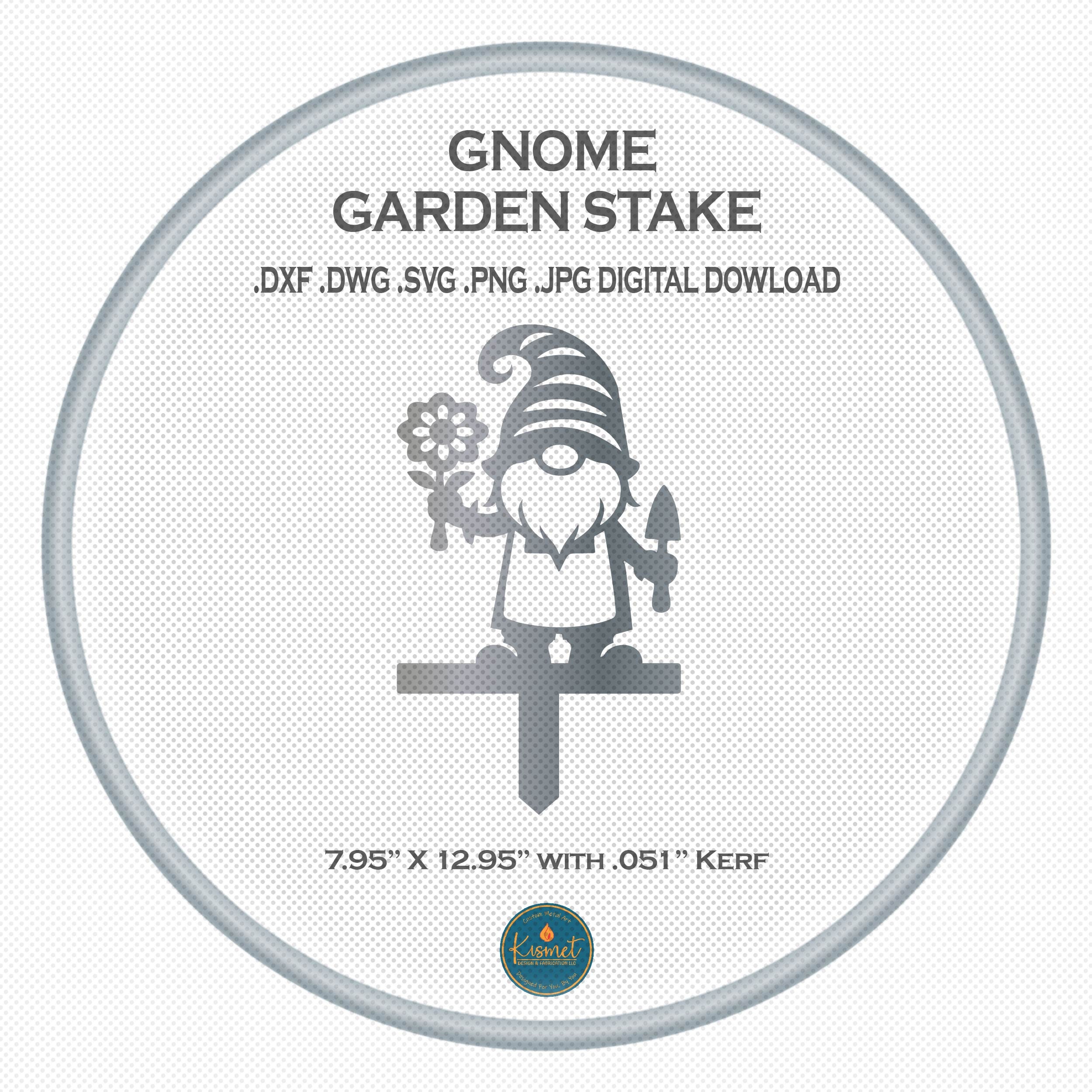 Gnome Cut File for Cnc Plasma Cutter, Garden Gnome Dxf File for Plasma ...