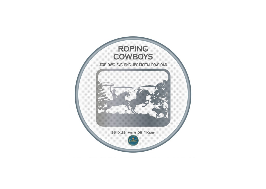 Roping Cowboy Svg File for Laser Cutting, Ranch Sign Dxf File for Cnc ...