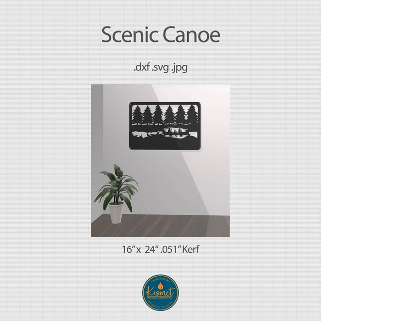 Personalized Water Wall Art Dxf Files for Plasma Canoe SVG - Etsy