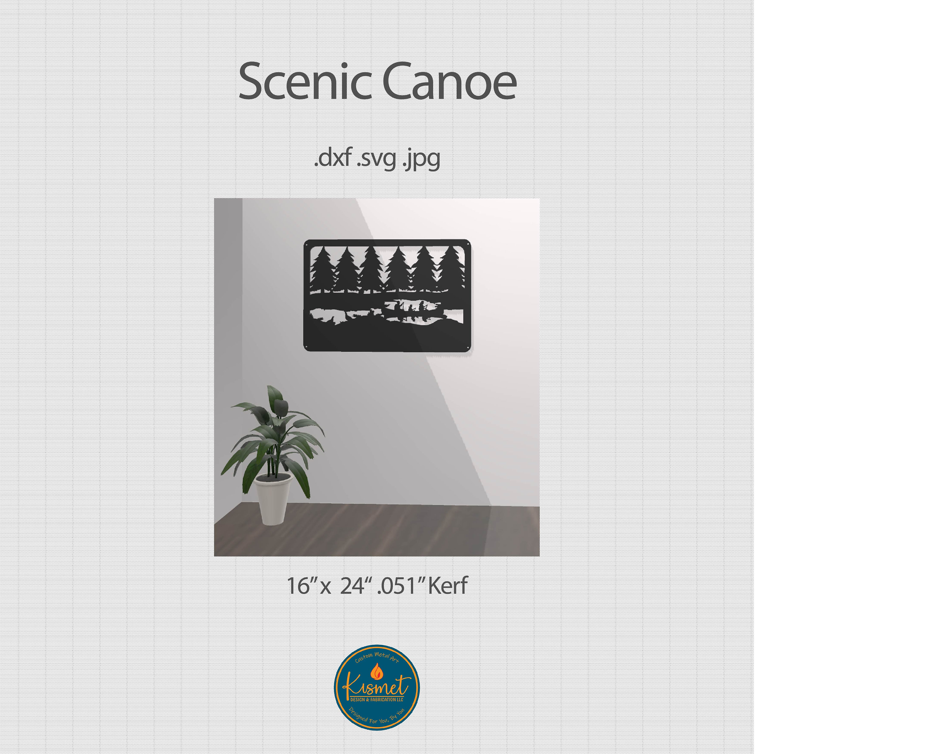 Personalized Water Wall Art Dxf Files for Plasma Canoe SVG - Etsy