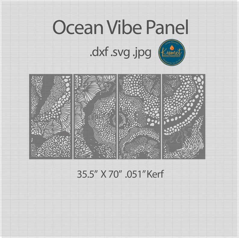 Beach Waves Panel Dxf Files for Cnc Plasma Cutting, Ocean Svg Files for Laser Cutter, Sea Png ...