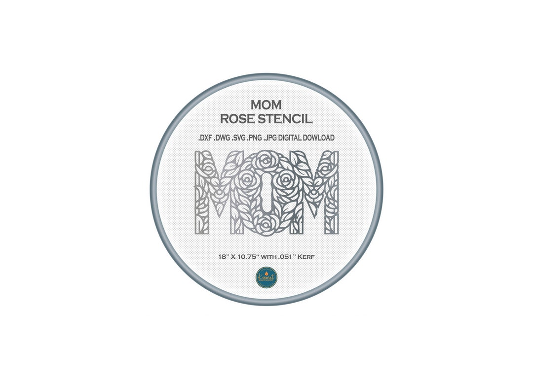 Mom Rose SVG, CNC Plasma DXF, Laser Cut File, Xtool (digital Download ...