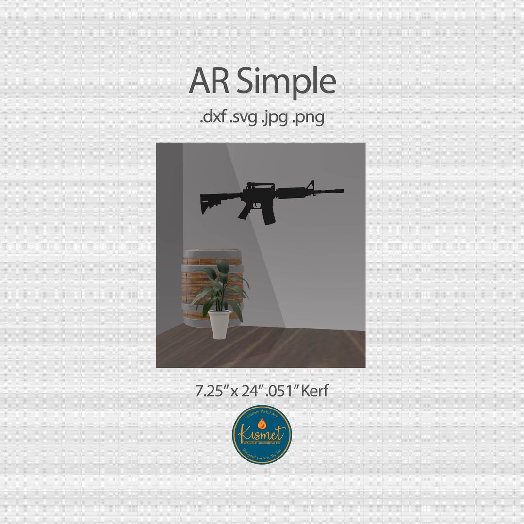 Rifle Dxf Laser Cut Files Gun SVG DXF Files for Plasma - Etsy Australia