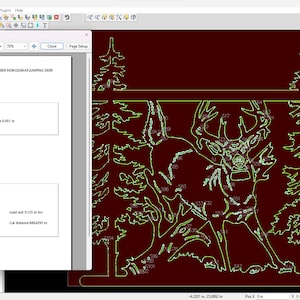 Personalized Deer Metal Sign Dxf Files for Plasma Cutter, Monogram Deer ...