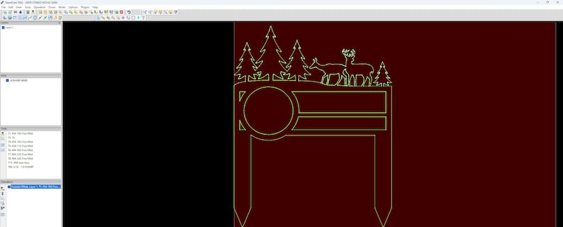 Staked Address Sign Plasma DXF Files for CNC Plasma Cutting - Etsy