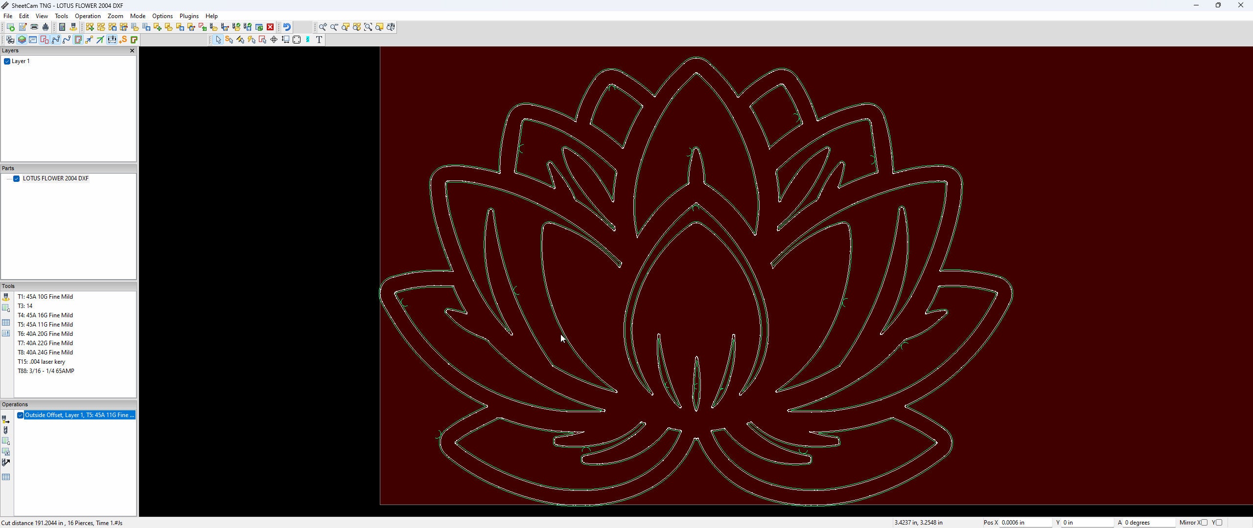 Lotus Png Cut File for Laser Cutting, Lotus Flower Decal Svg Files for ...