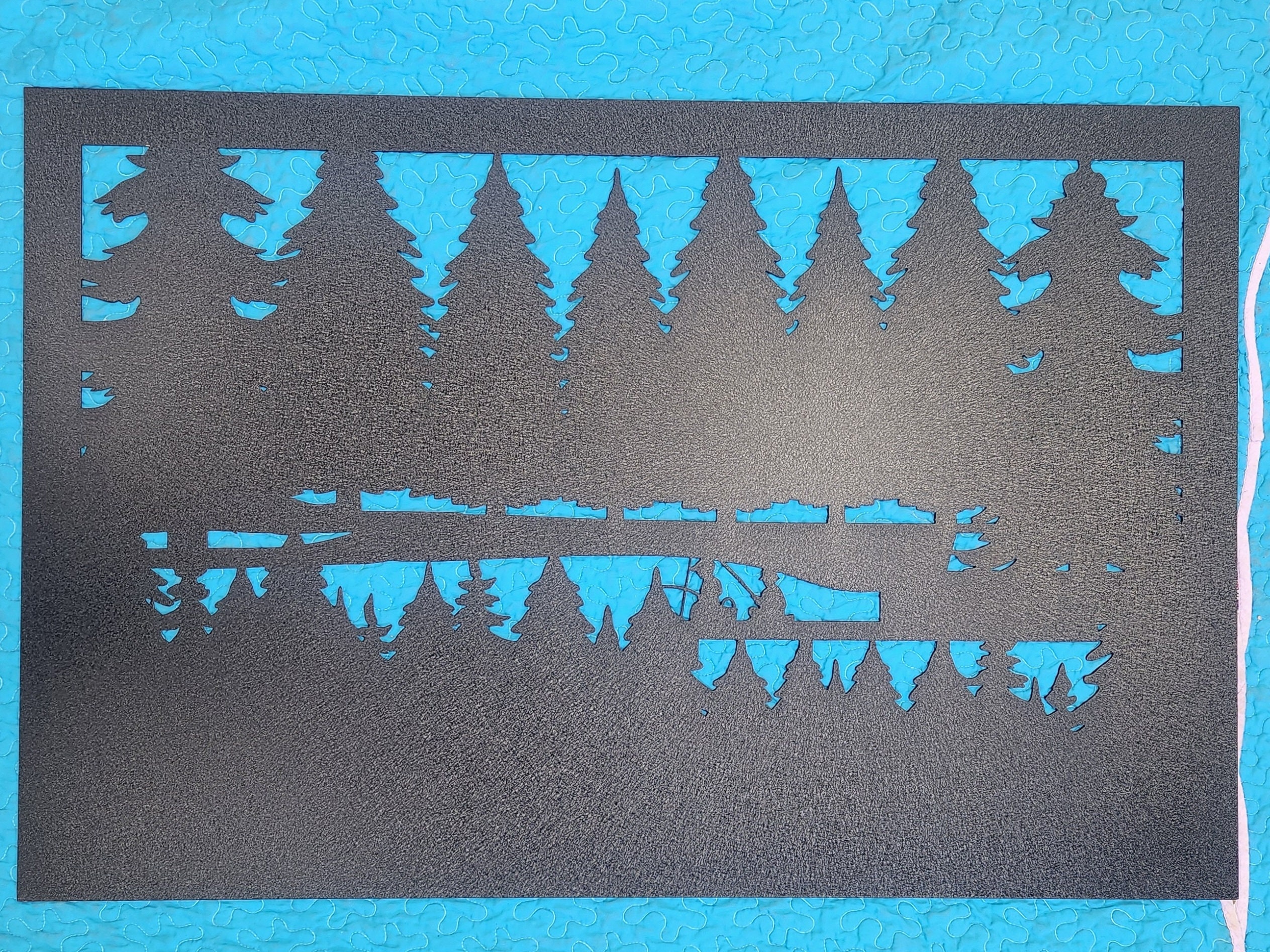 Railing Panel Dxf Files for Cnc Plasma Cutting, Woodland Scene Svg ...